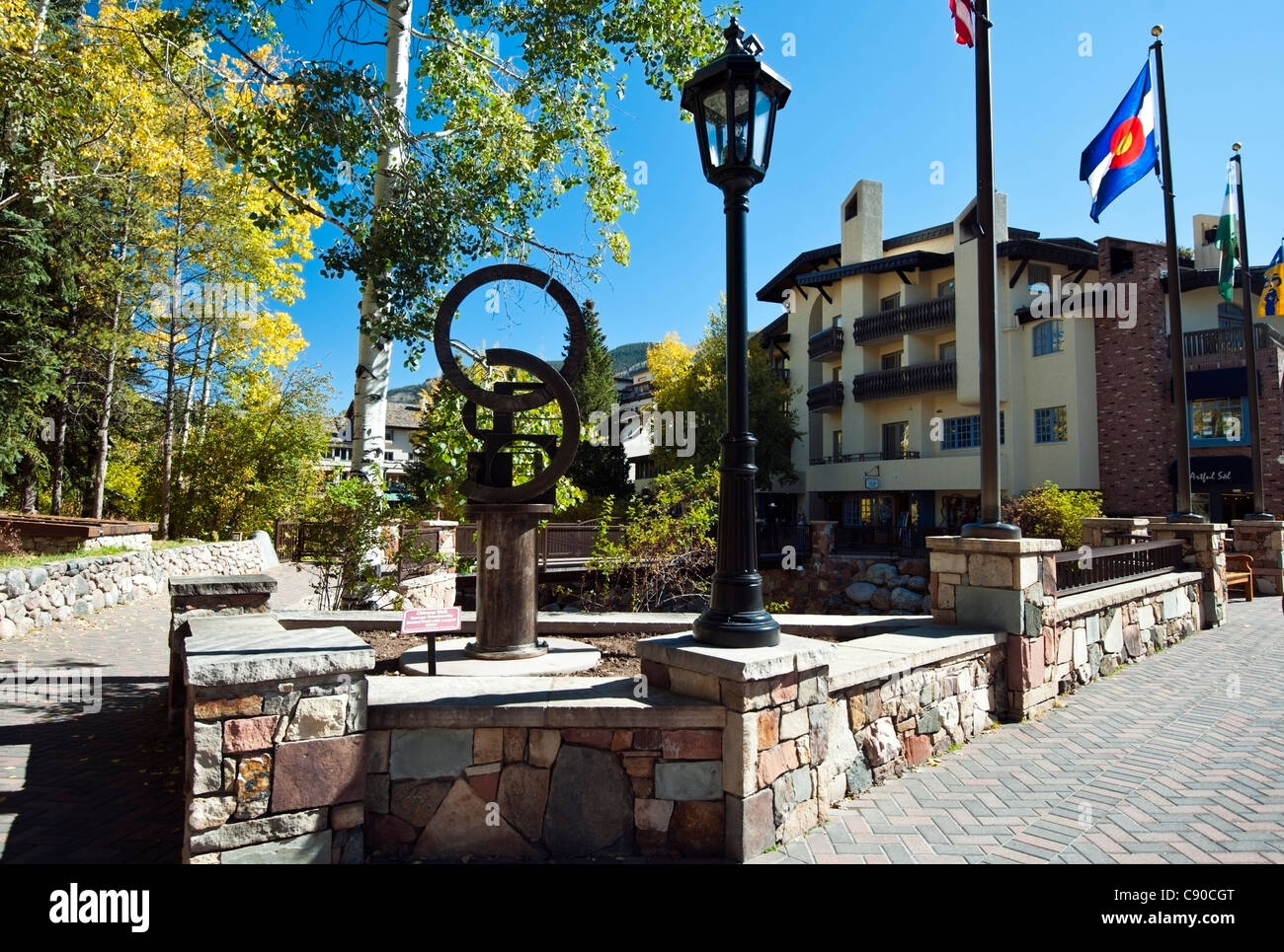 Vail Colorado in the Fall just before Ski Season Stock Photo - Alamy