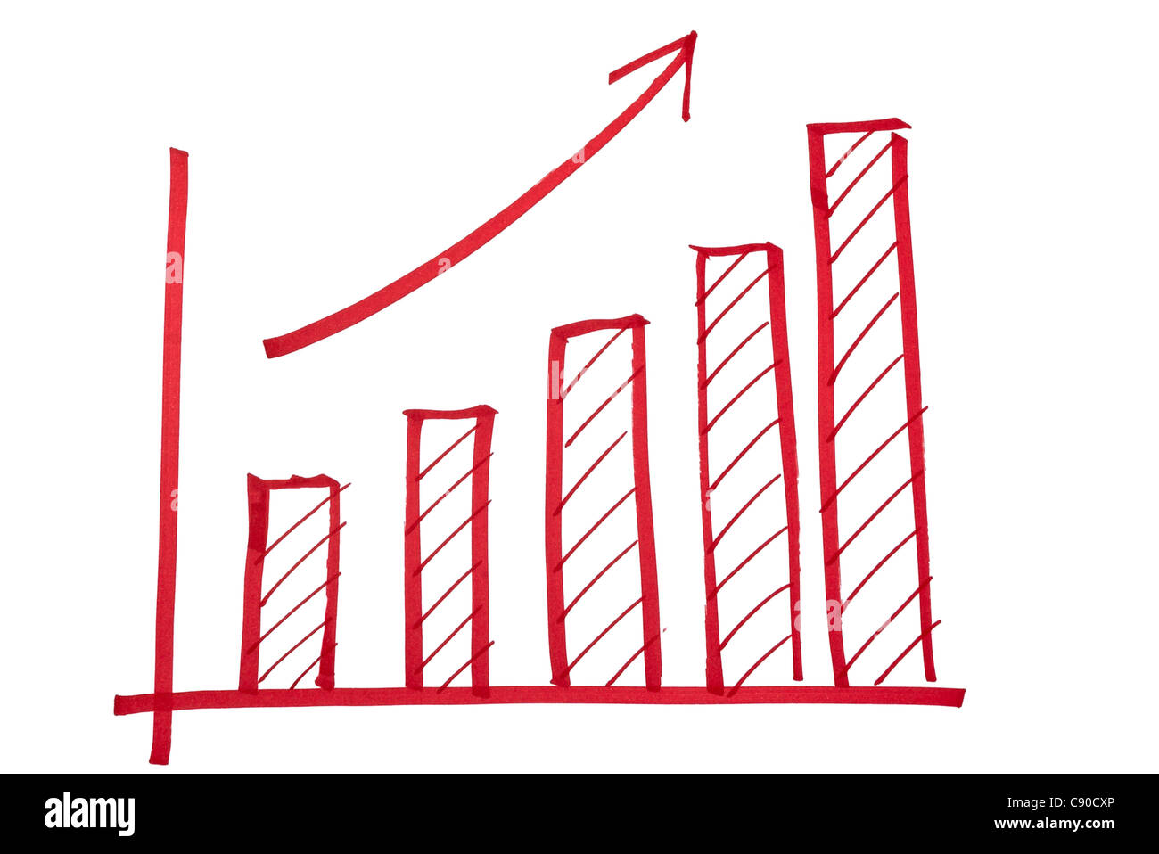 Trading business chart Cut Out Stock Images & Pictures - Alamy