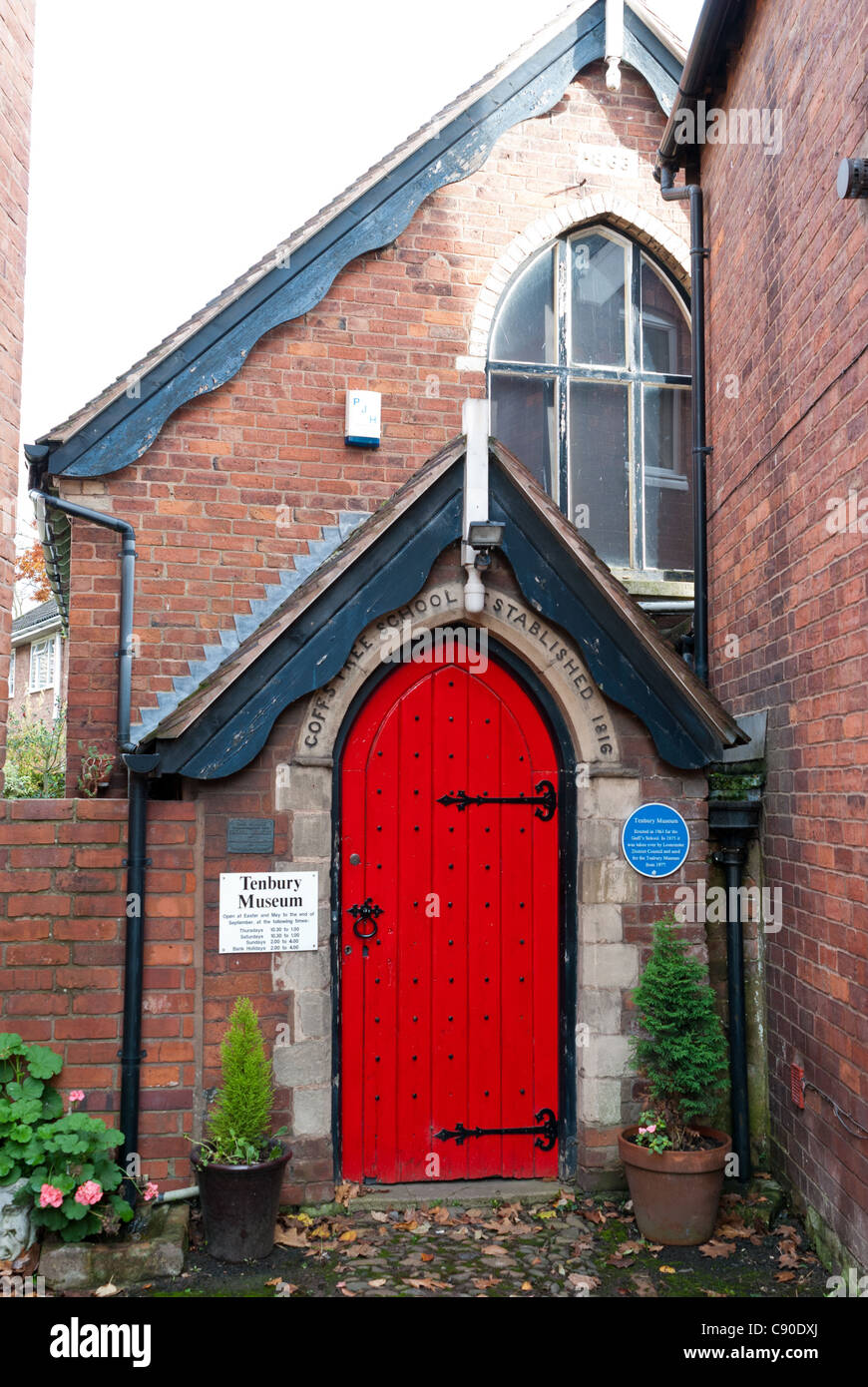 The entrance to Tenbury Museum in the historic market town of Tenbury ...