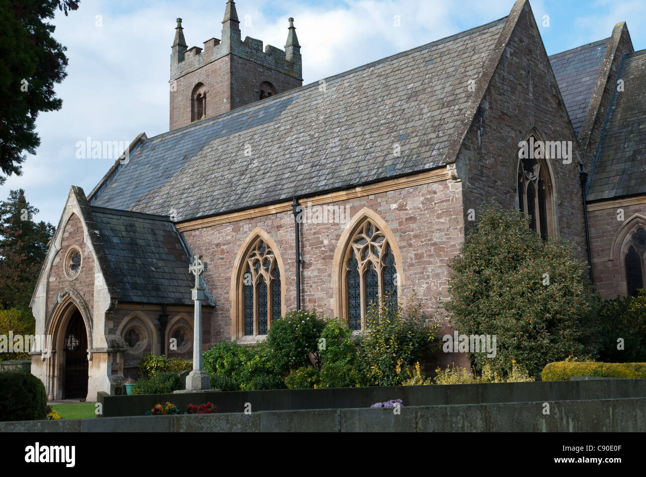 St. Mary's Church in the market town of Tenbury Wells in worcestershire ...