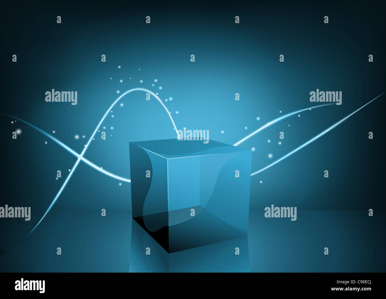 Abstract lines background and box: composition of curved lines - great ...