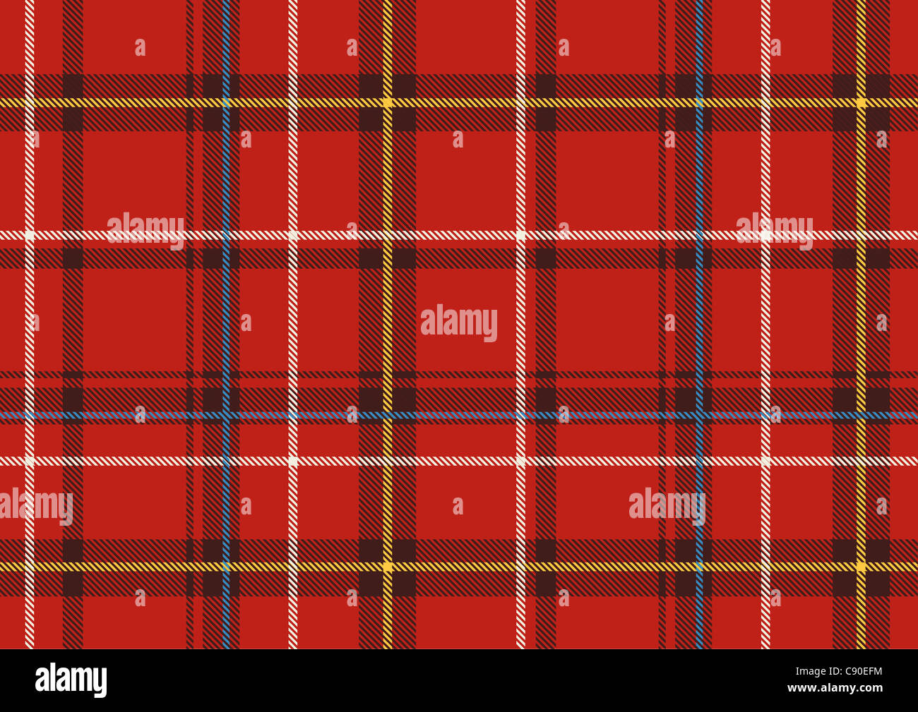 illustration of The Scottish plaid. Textured tartan background ...