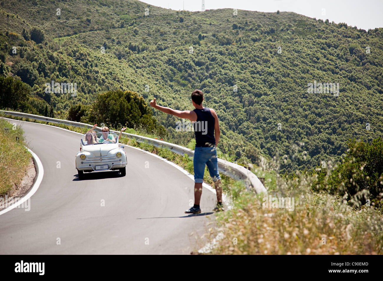 Hitchhiker Car High Resolution Stock Photography and Images - Alamy