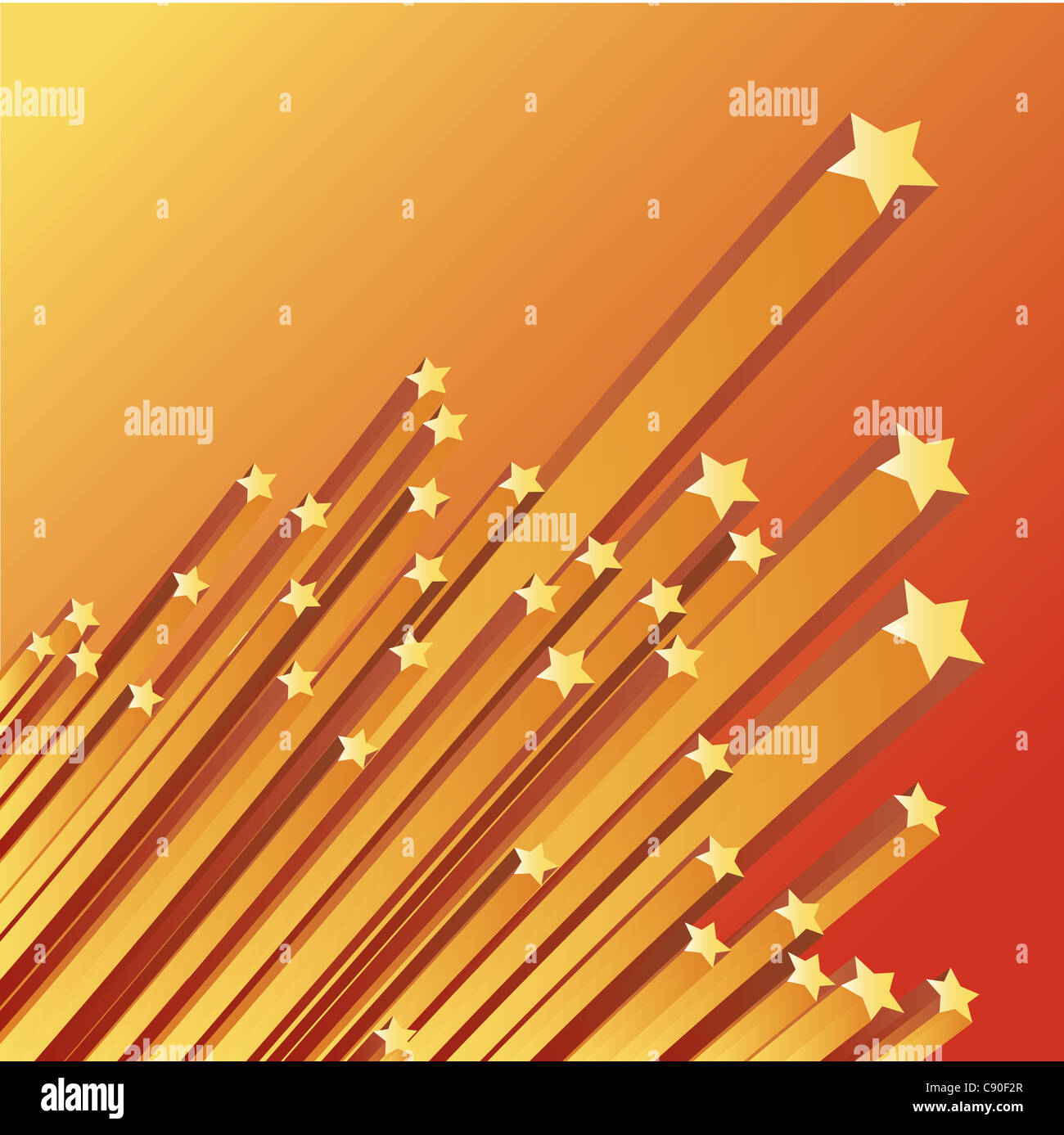 illustration of flying stars - great for backgrounds, or layering over ...
