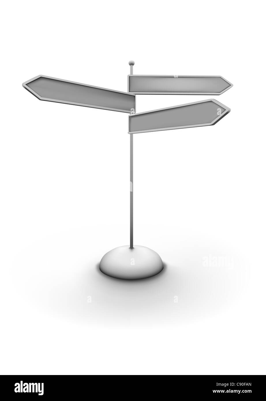 illustration of arrowed direction sign. You can easily change color ...