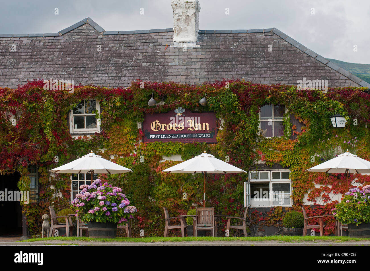 The historic Groes Inn, Conwy, Wales, UK Stock Photo - Alamy