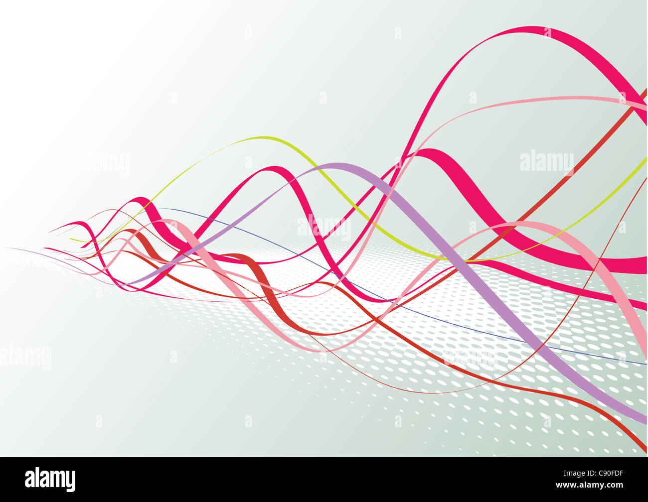 Abstract lines background: composition of colored curved lines - great ...