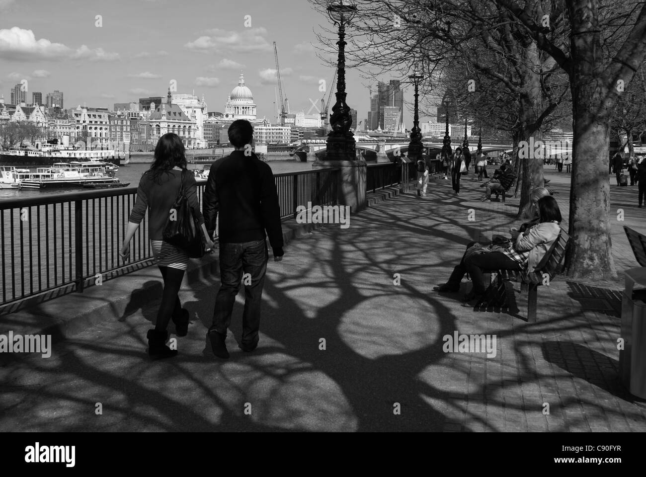 London Thames riverside Stock Photo - Alamy