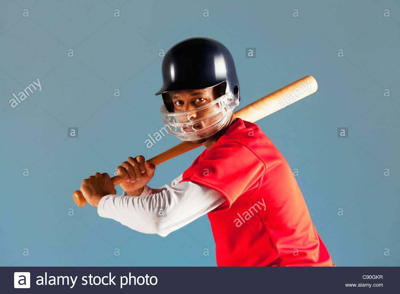 Baseball Player Holding Bat Stock Photos & Baseball Player Holding Bat ...