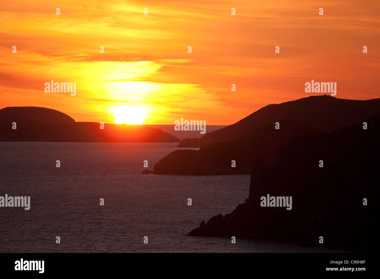 Sunset at South East Point, Wilsons Promontory National Park, Victoria ...