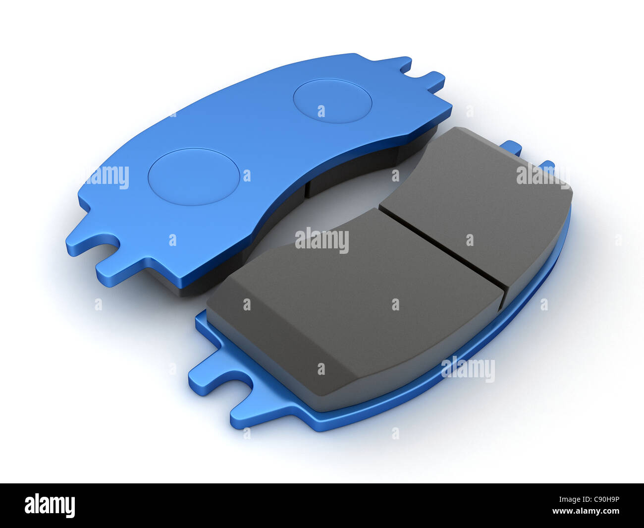 Brake pads on white background (done in 3d Stock Photo - Alamy