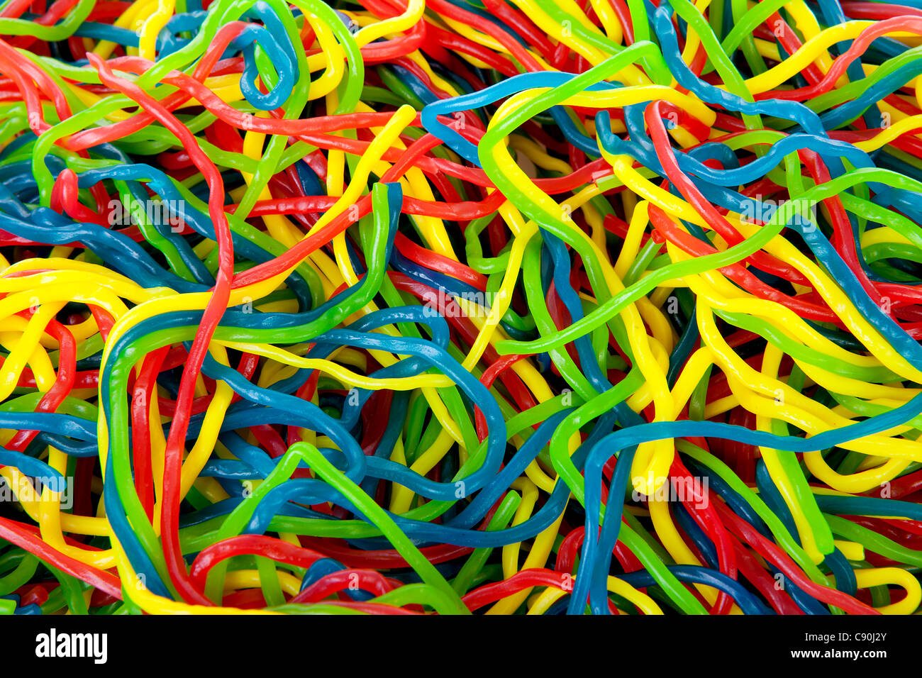 background of colorful fruit laces candy in closeup Stock Photo - Alamy