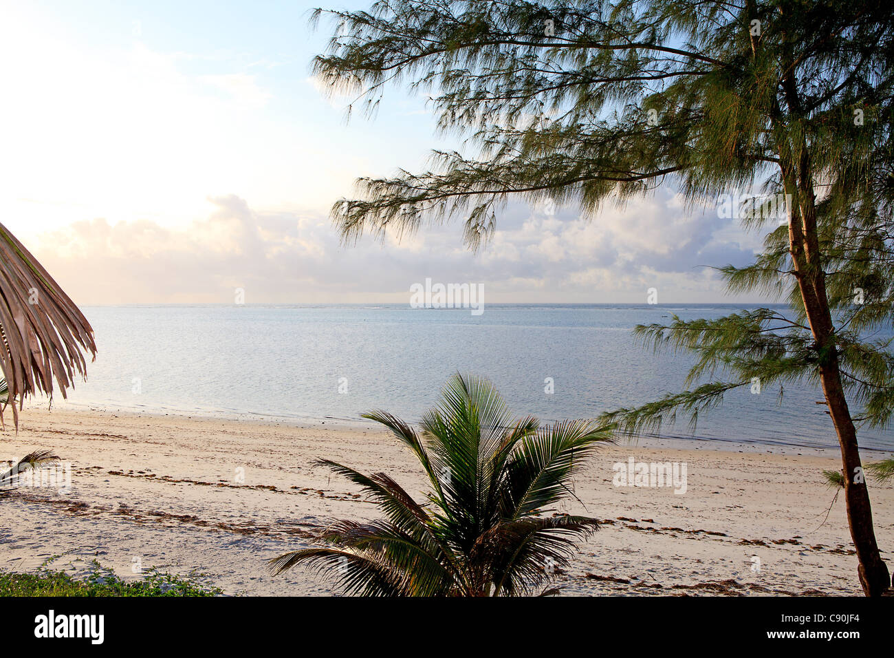 African beach early in the morning Stock Photo - Alamy