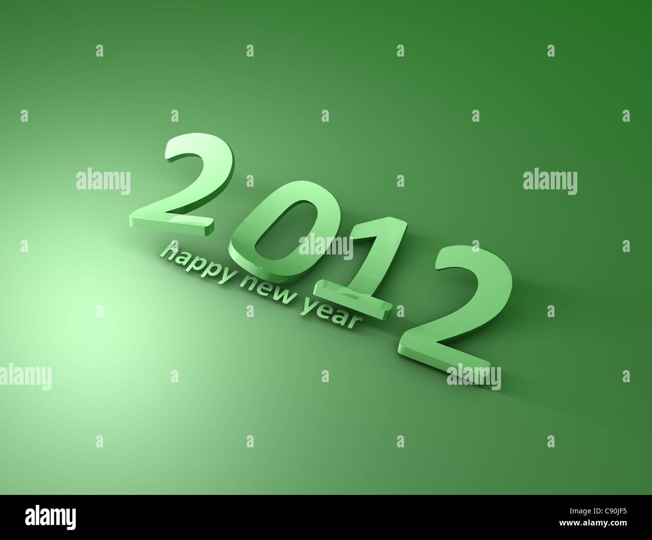 3d rendering, Conceptual creative image, new year 2012 falling text ...