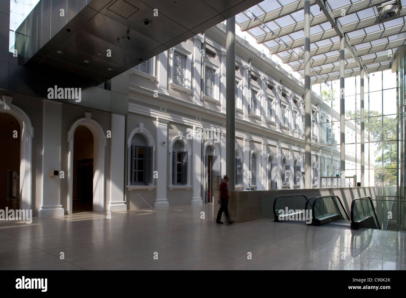 National Museum of Singapore: The Concourse looking into the 'canyon ...