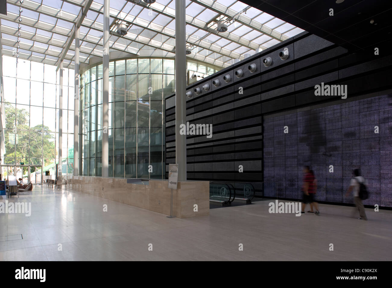 National Museum of Singapore: The Concourse looking into the 'canyon ...