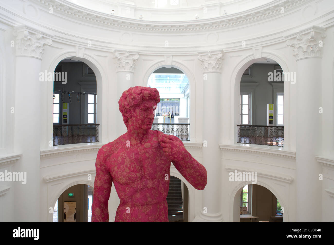National Museum of Singapore: atrium & exhibit Stock Photo - Alamy