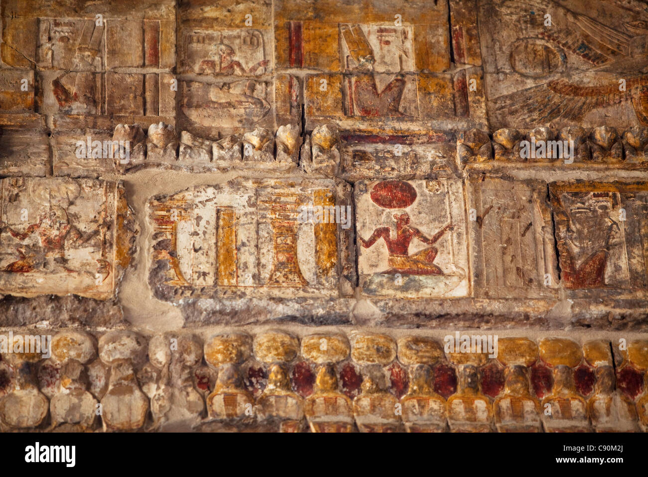 Decoration at the chapel of Amun, Luxor Temple, Luxor, Egypt, Africa ... Decoration at the chapel of Amun, Luxor Temple, Luxor, Egypt, Africa ...