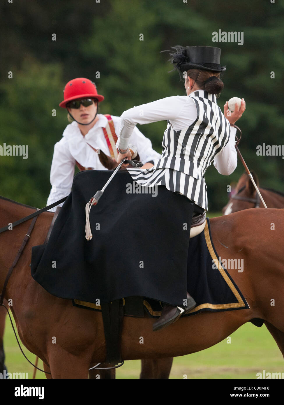 Polo horse player Sandhurst Military academy sport Stock Photo - Alamy