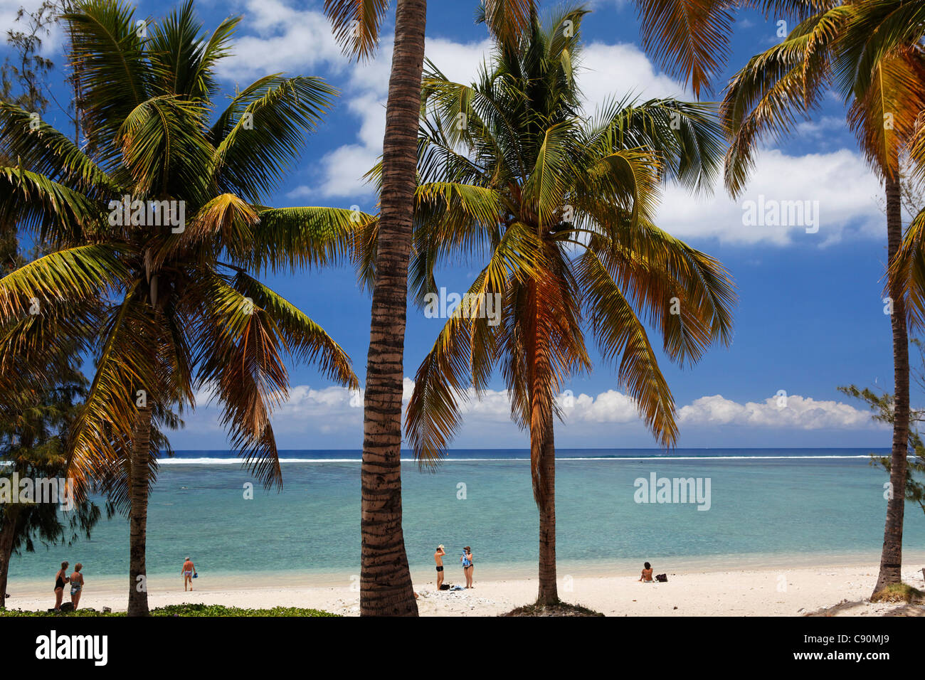 Reunion island people on the beach hi-res stock photography and images ...