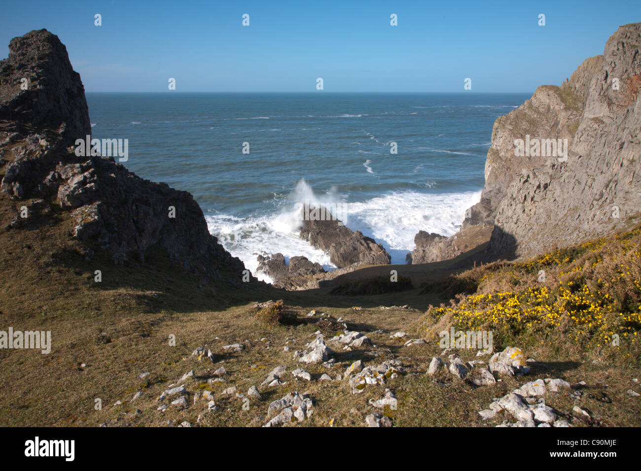 Water rock wales hi-res stock photography and images - Alamy