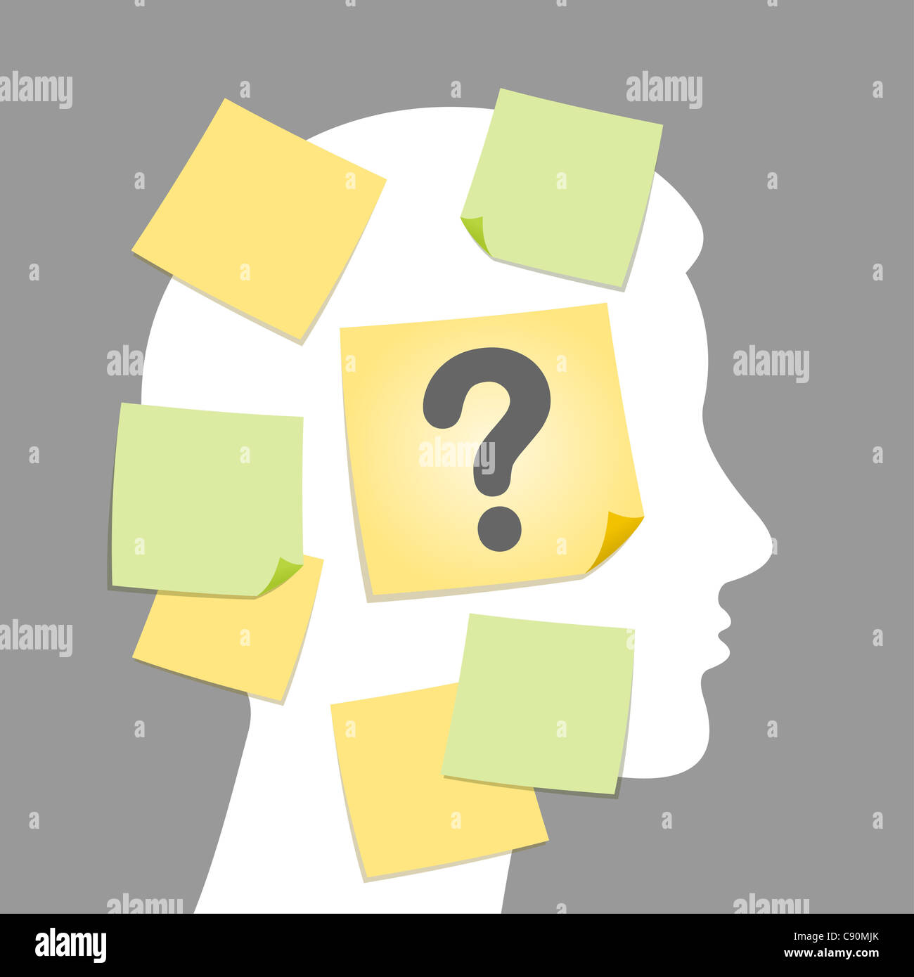 Illustration of challenging question - Illustration of challenging ...