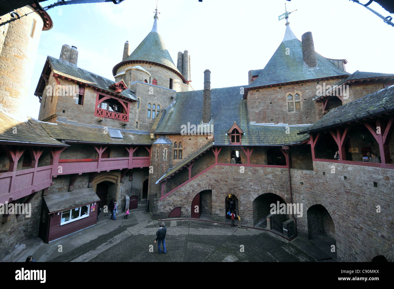 Castell Coch 19th-century Gothic Revival castle built on the remains of ...