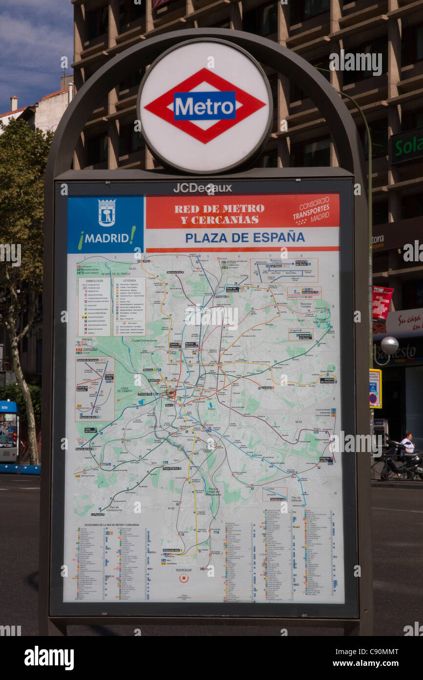 Map of madrid hi-res stock photography and images - Alamy