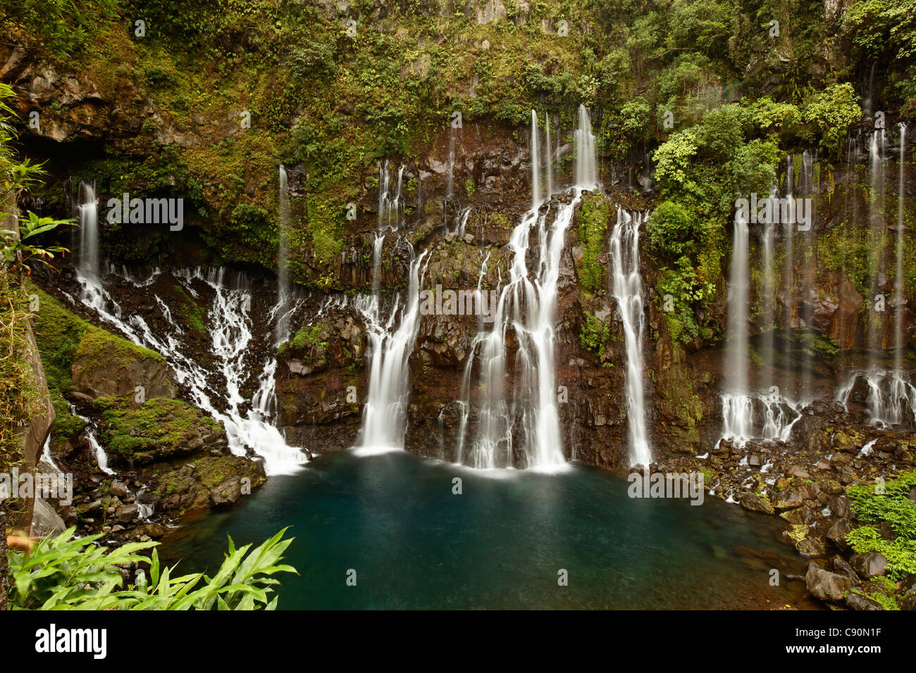 Cascade de la Grande Ravine near Langevin, La Reunion, Indian Ocean ...