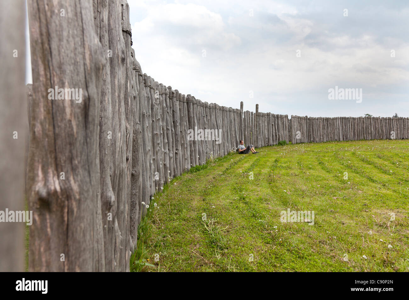 Palisade, Goseck circle, Goseck, Saxony-Anhalt, Germany Stock Photo - Alamy