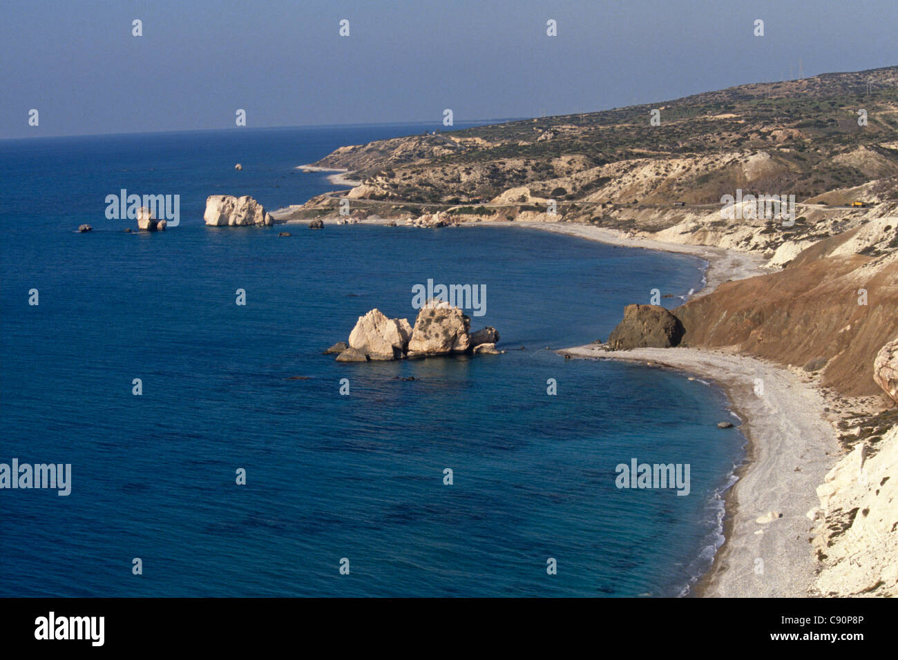 The Petra Tou Romiou or Rock of the Greek also known as the Rock Of ...