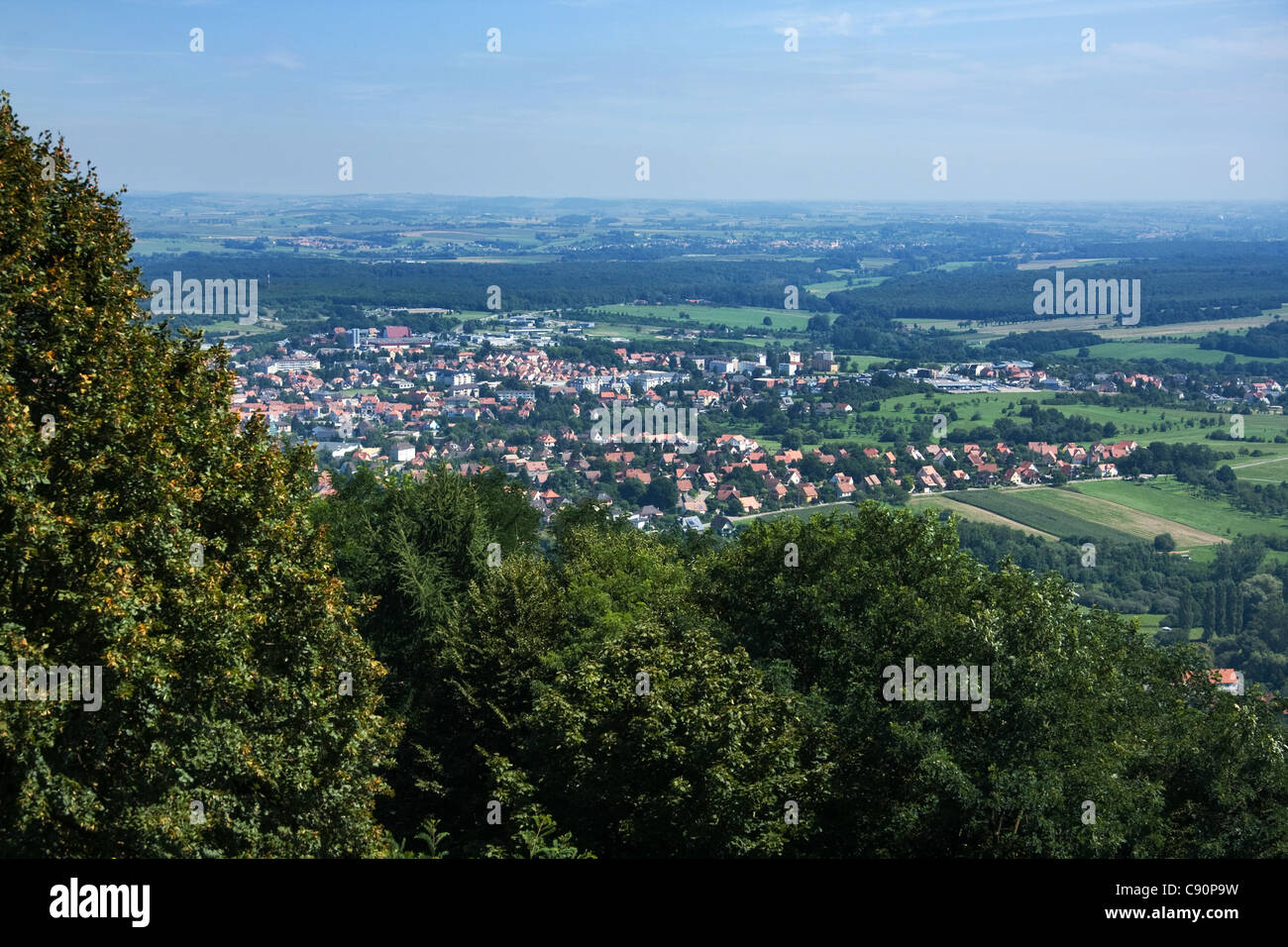 View of Saverne in France from the Chateau du Haut-Barr Stock Photo - Alamy