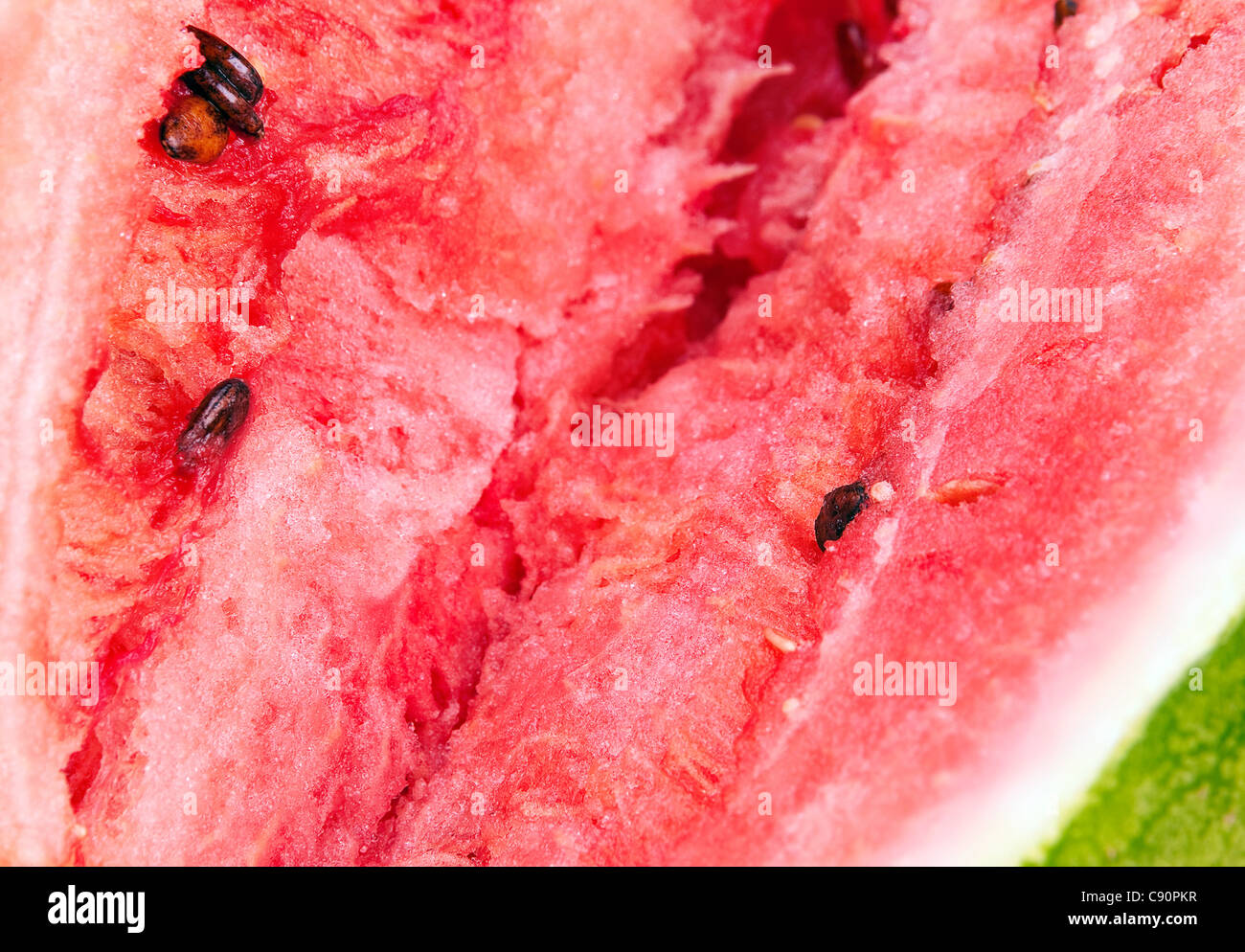 Ripe watermelon texture detail wiev background Stock Photo - Alamy
