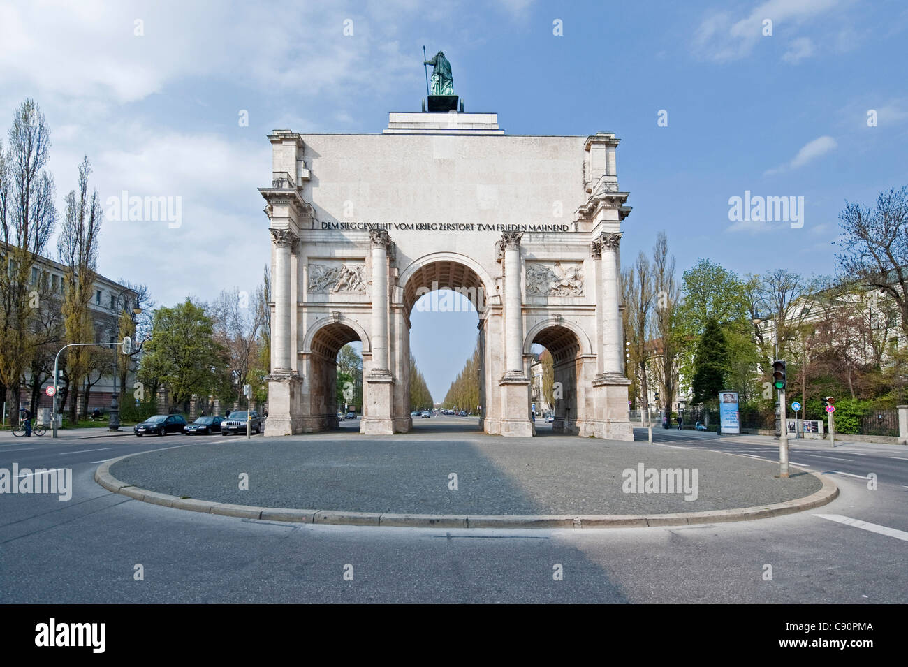 Victory Arch in Munich, Munich, Ludwigstrasse, Upper Bavaria, Bavaria ...