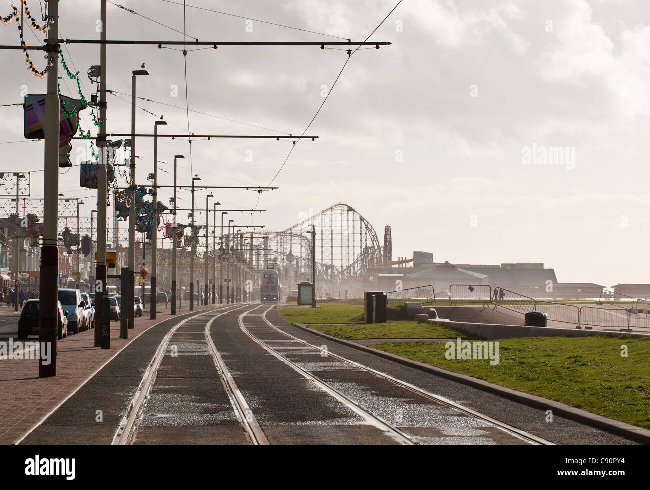 Blackpool Tramway system Stock Photo - Alamy