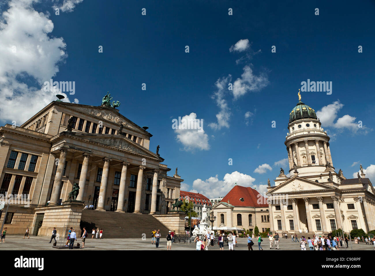 Gendarmenmarkt, Konzerthaus and Franzoesische Dom, French Cathedral ...