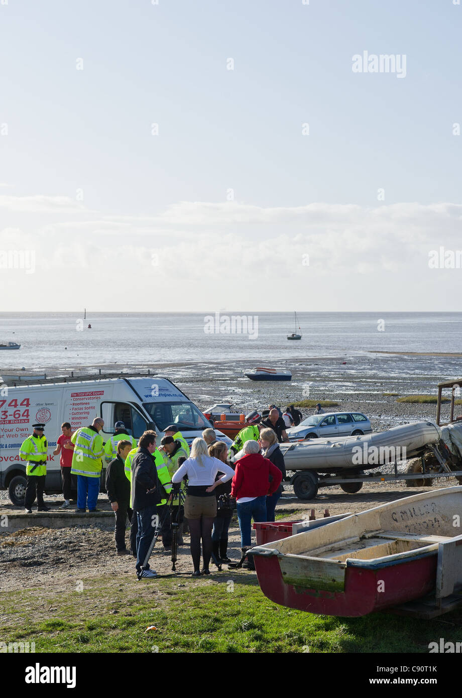 Officers from HM Revenue & Customs and Lancashire Constabulary carrying ...