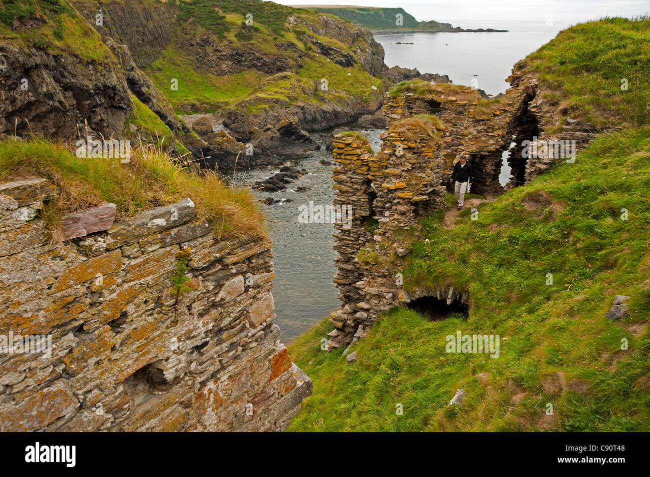 Findlater Castle, Aberdeenshire, Scotland Stock Photo - Alamy