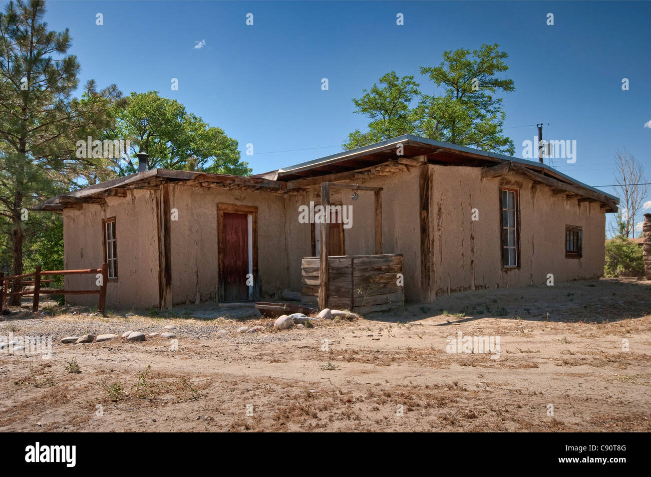 Salmon Homestead at Heritage Park in Bloomfield, New Mexico, USA Stock ...