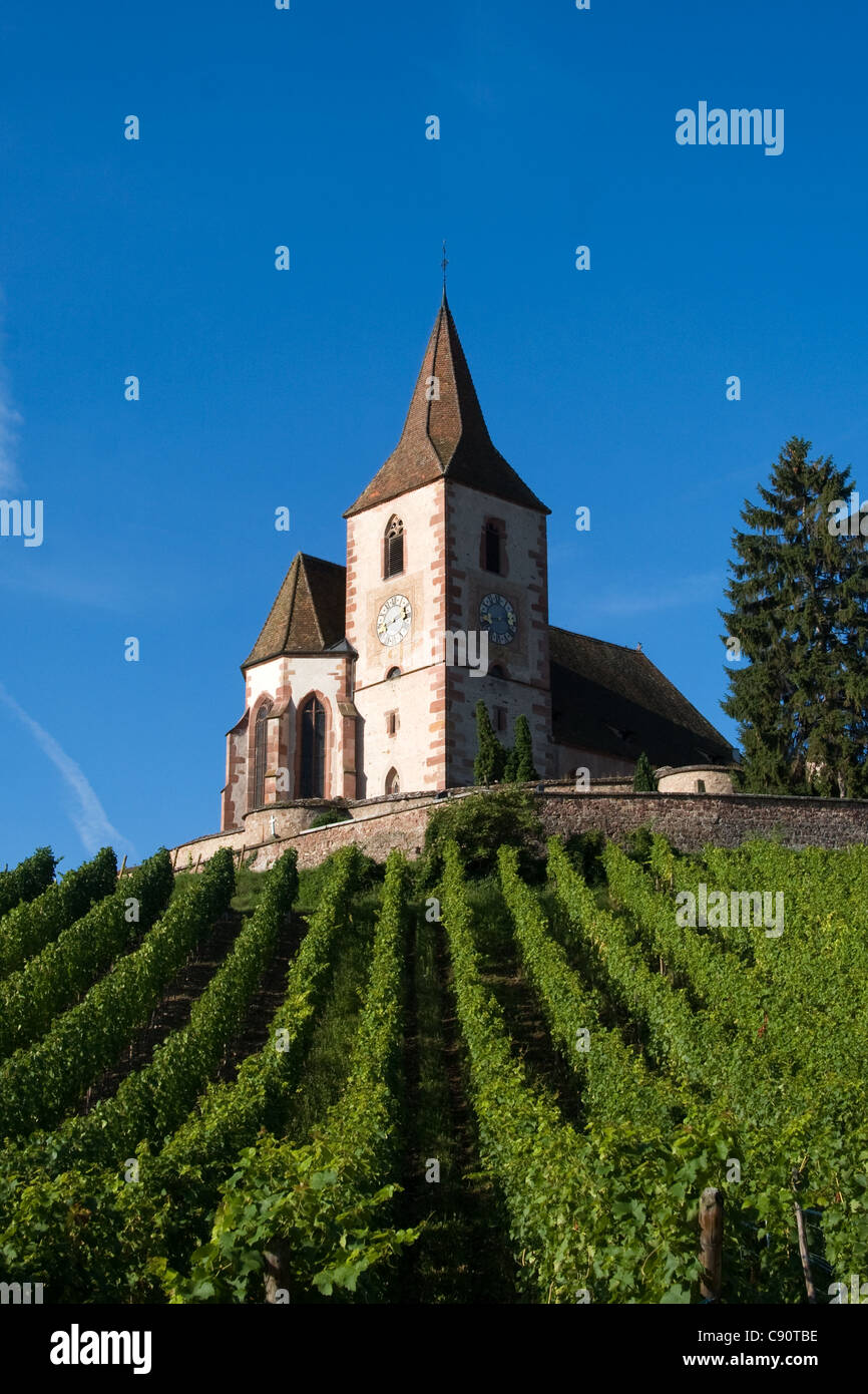 Churches in french villages hi-res stock photography and images - Alamy