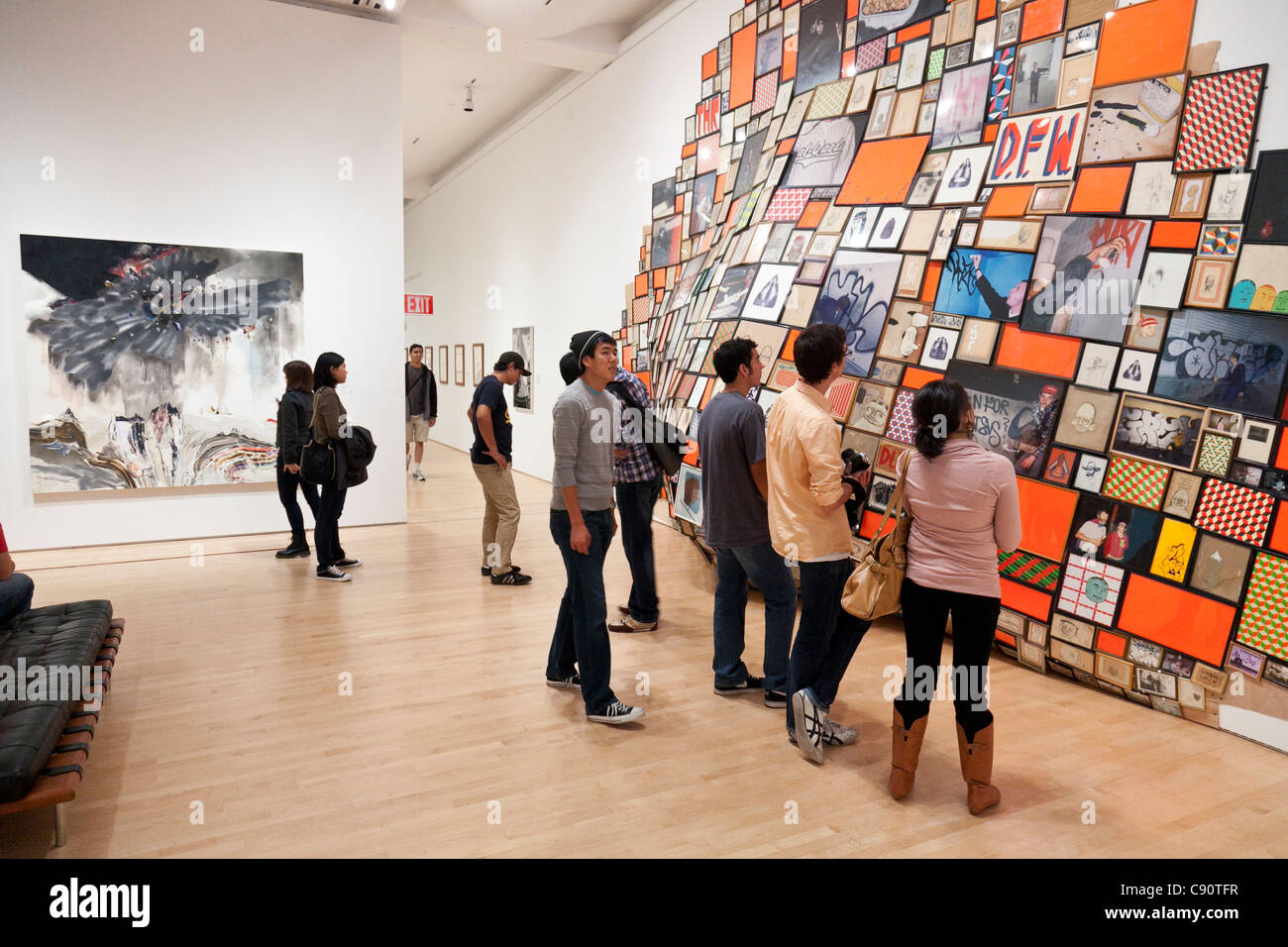 Visitors and modern art avantgarde contemporary art San Francisco ...