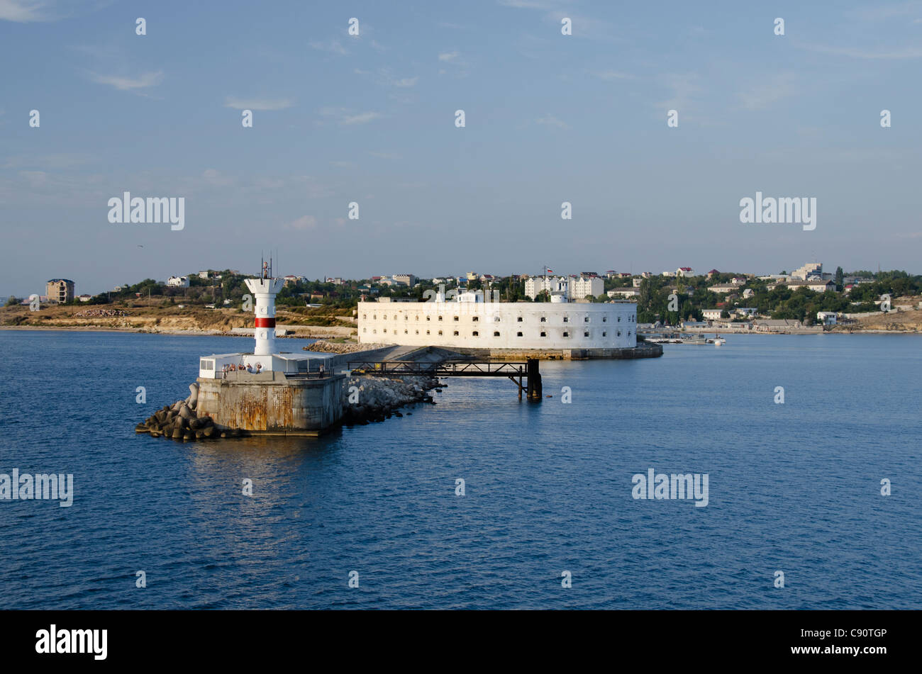 Ukraine, Sevastopol. Harbor area of the Black Sea port Stock Photo - Alamy