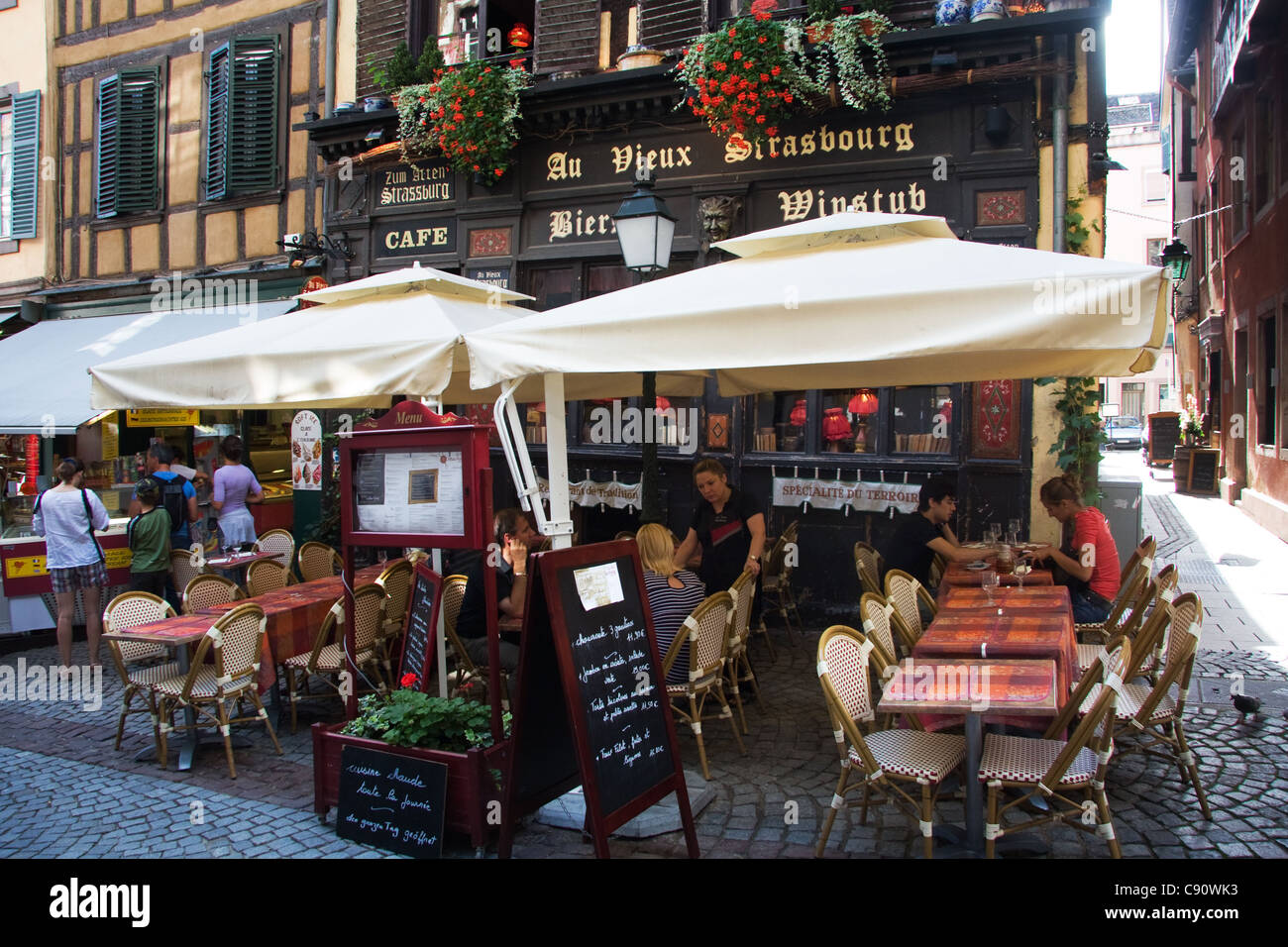 Au Vieux Winstub Strasbourg France Stock Photo - Alamy
