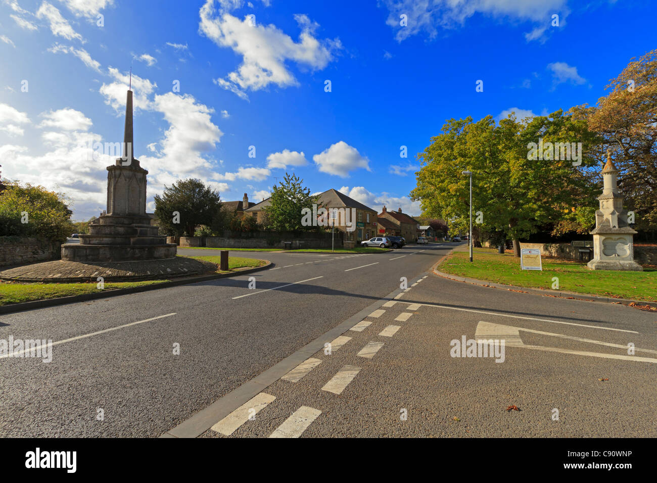 The village of Helpston, birthplace of the poet John Clare Stock Photo ...