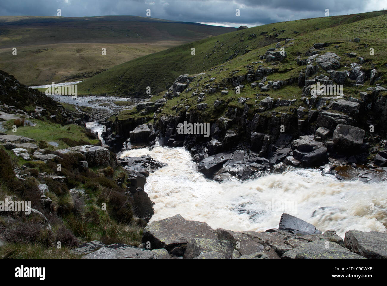 Cauldron snout waterfall in teesdale hi-res stock photography and ...