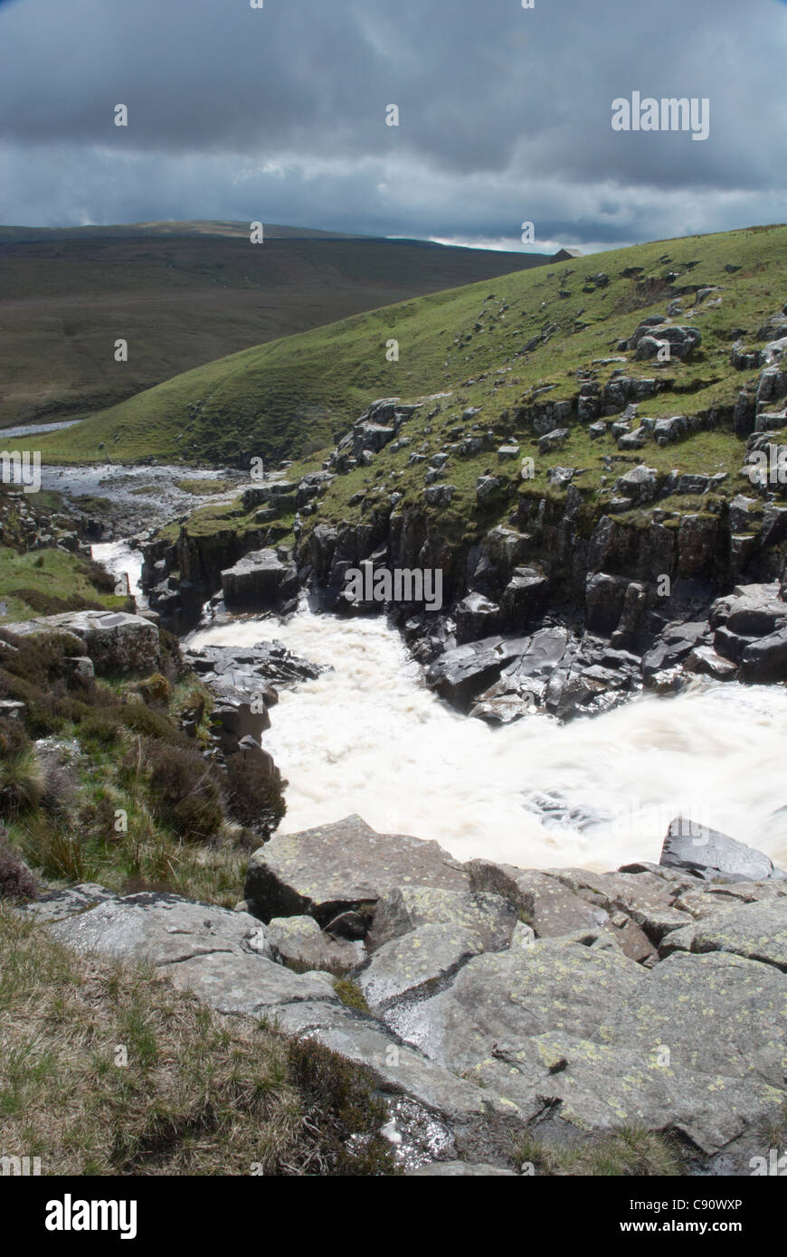 Cauldron Snout waterfall is in the National Nature Reserve of Upper ...