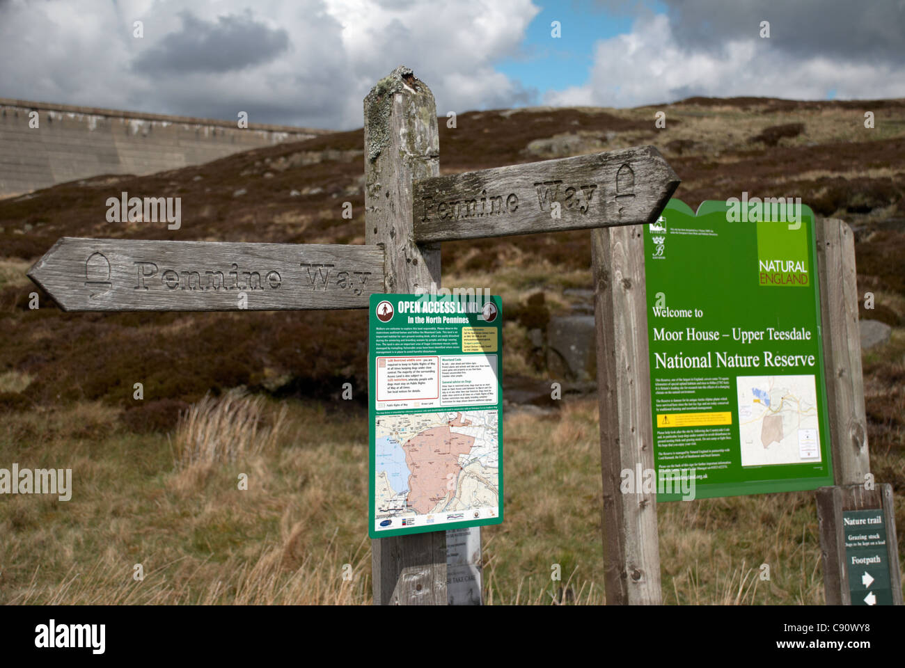 The Pennine Way passes through the unique habitat of Upper Teesdale and ...
