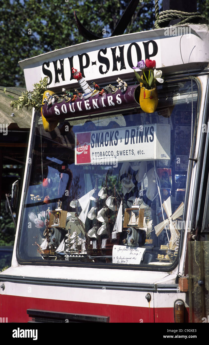 Shop in a bus. Amsterdam, Holland Stock Photo - Alamy