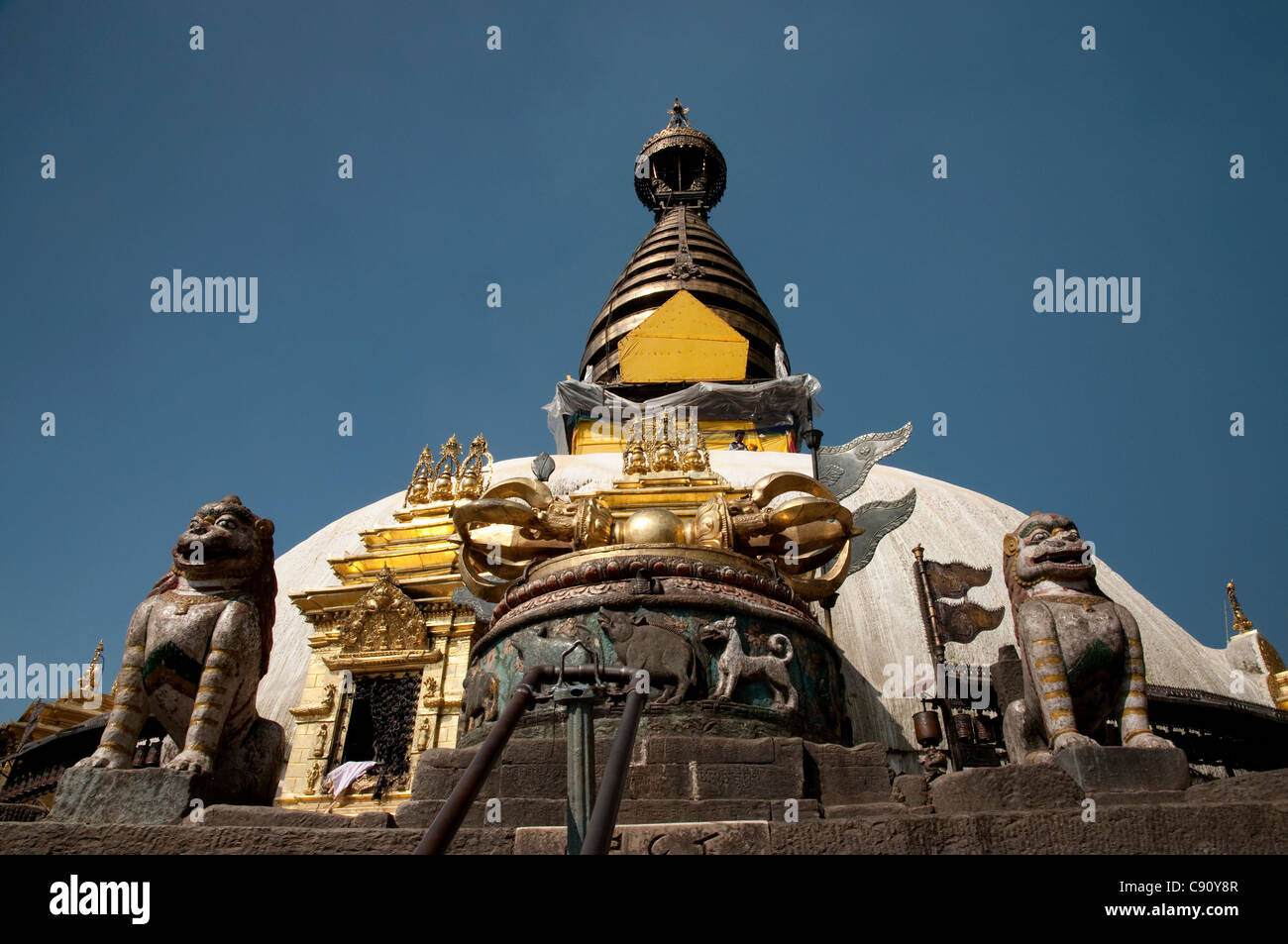 Swayambhunath is also known as the Monkey Temple and is a large ...