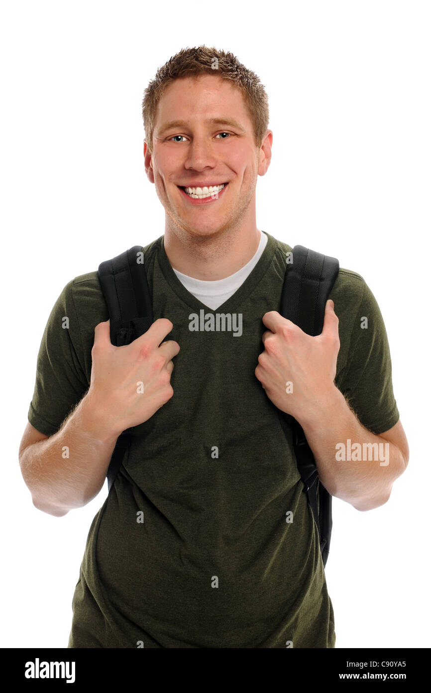 College student with backpack hi-res stock photography and images - Alamy